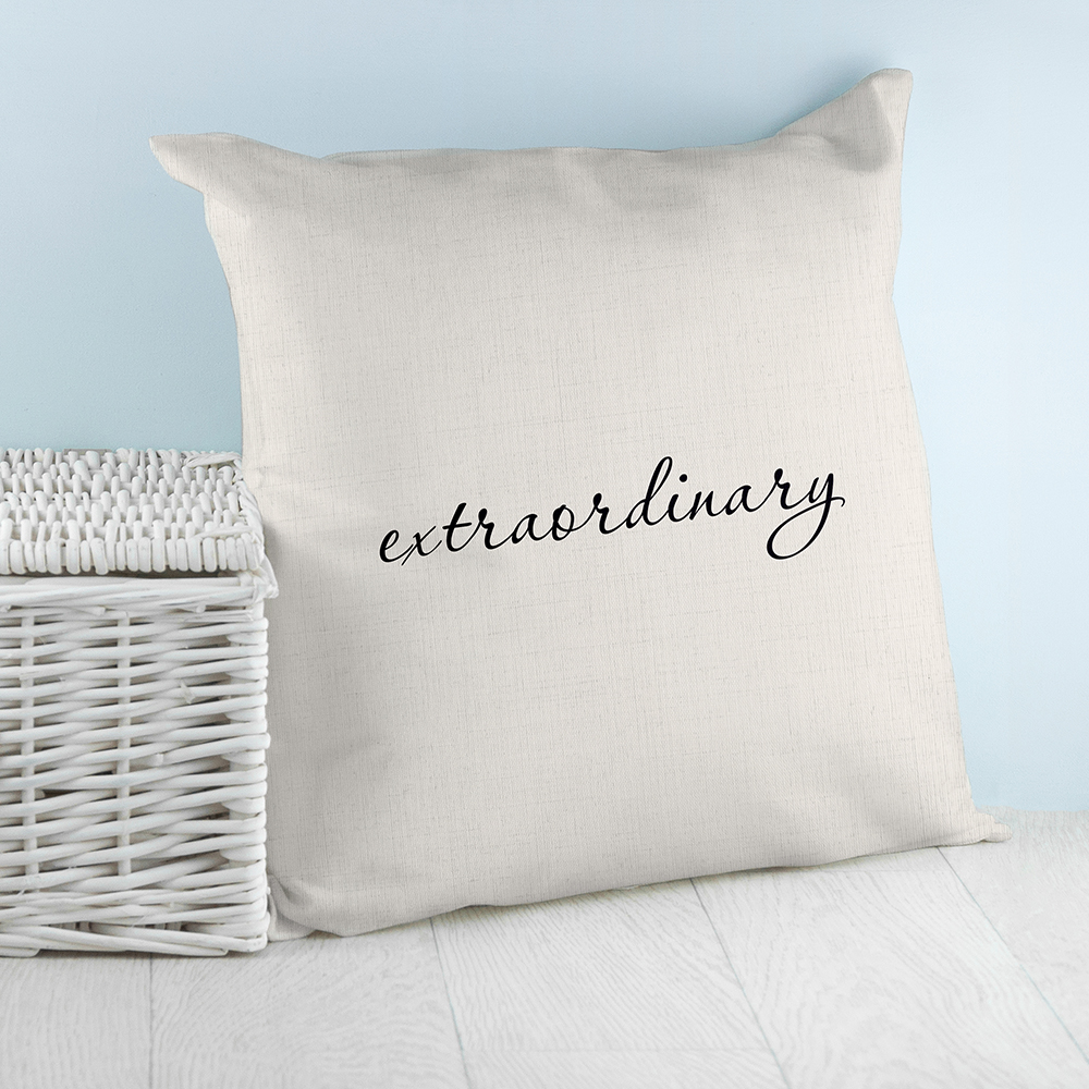 Personalised Empowering Word Cushion Cover - Gift Factory