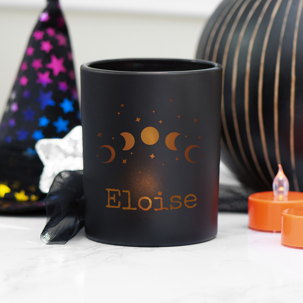 Personalised Celestial Moon Phase Candle Holder - Gift Factory