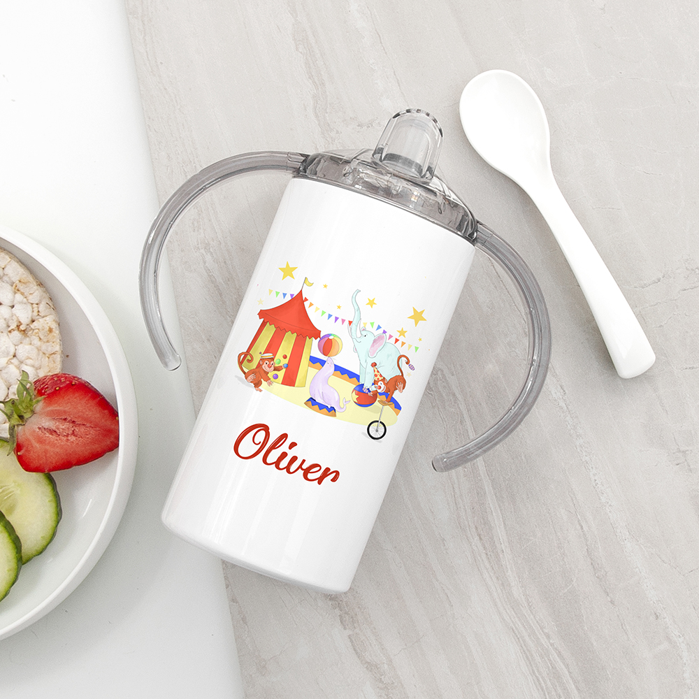 Personalised Circus Kids Sippy Cup - Gift Factory
