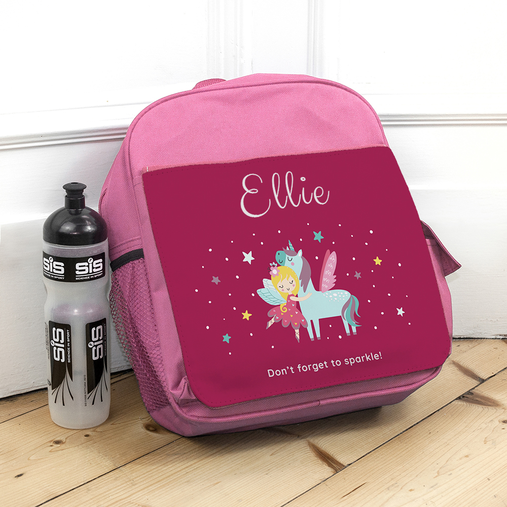 Personalised Kids Pink Backpack - Gift Factory